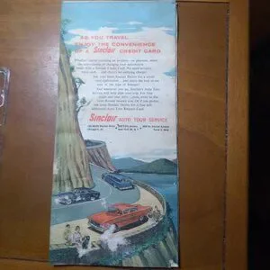 Vintage | Other | Vintage 95s Sinclair Now Exxon Paper Automobile Road ...